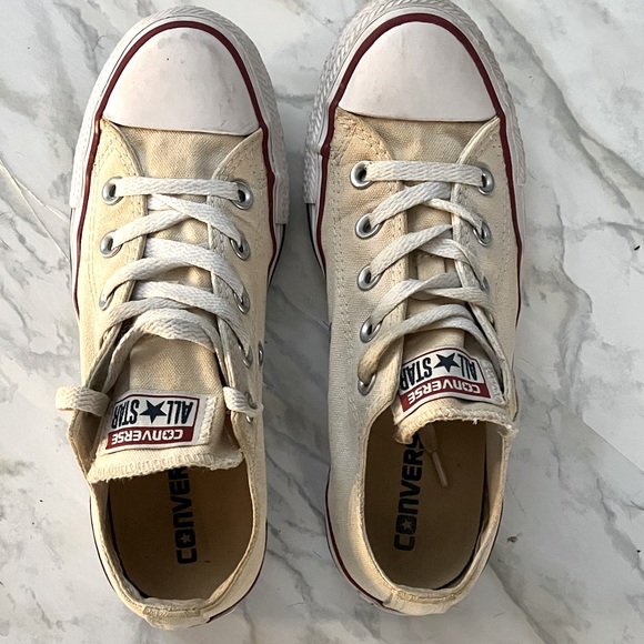 Converse | Shoes | Converse Unisex Chuck Taylor Allstar Cream Low Top ...